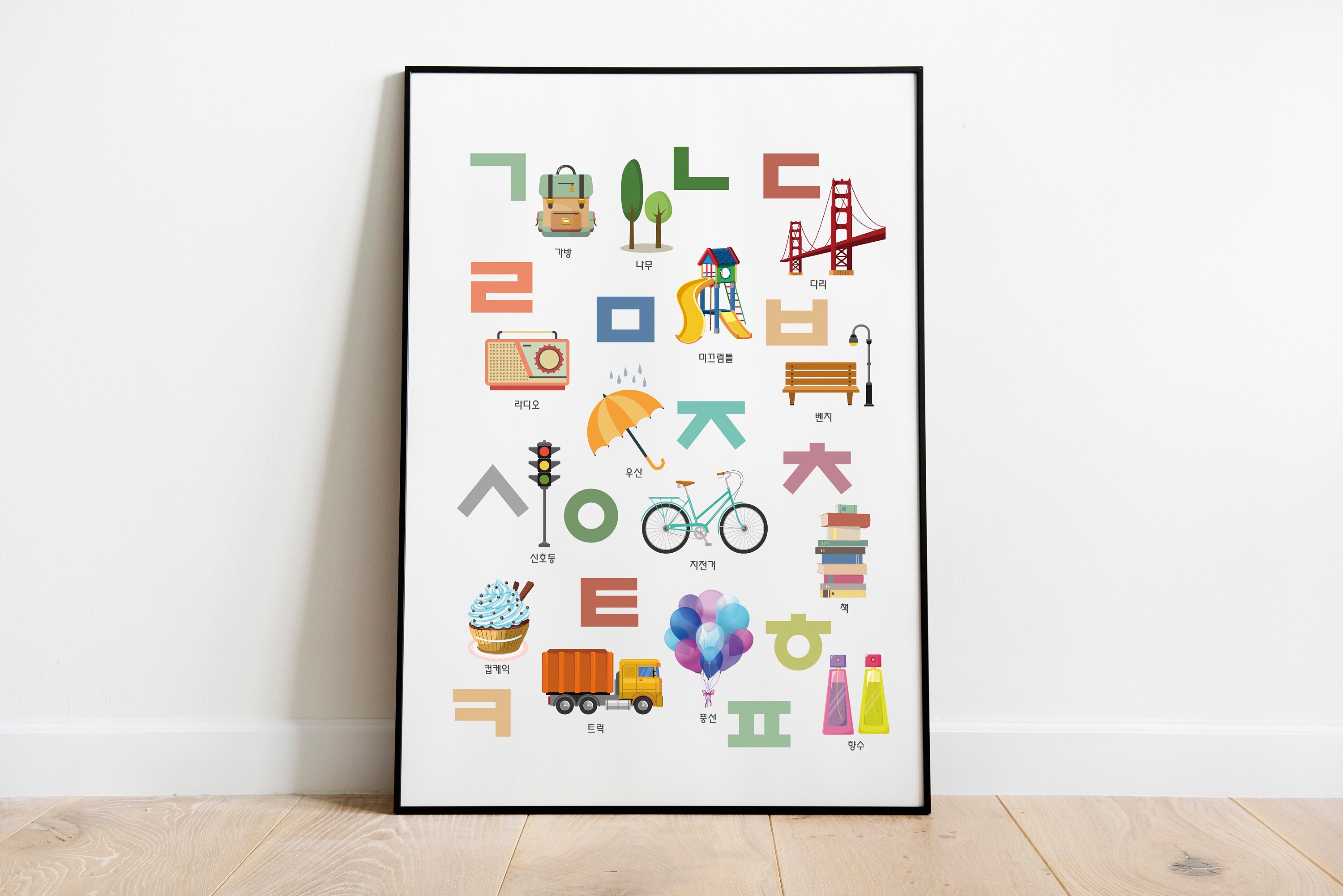 Korean Language Poster,fruit and Numbers Wall Art,classroom Decor ...