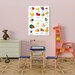 Korean English Fruits Poster,fruit and Numbers Wall Art,classroom Decor ...