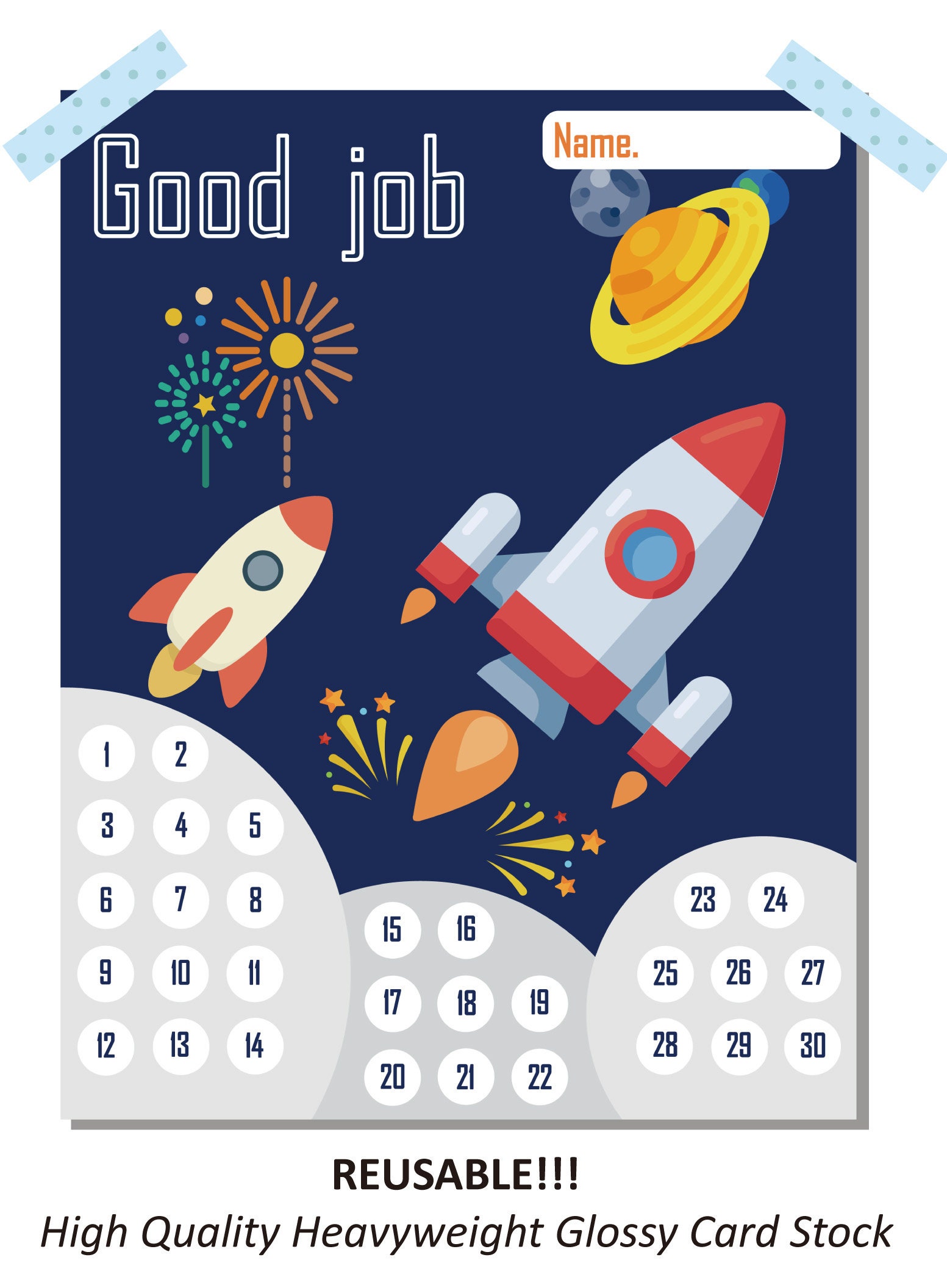 ROCKET Reward Chart for Kids Good Parenting Solution Chore Chart for ...