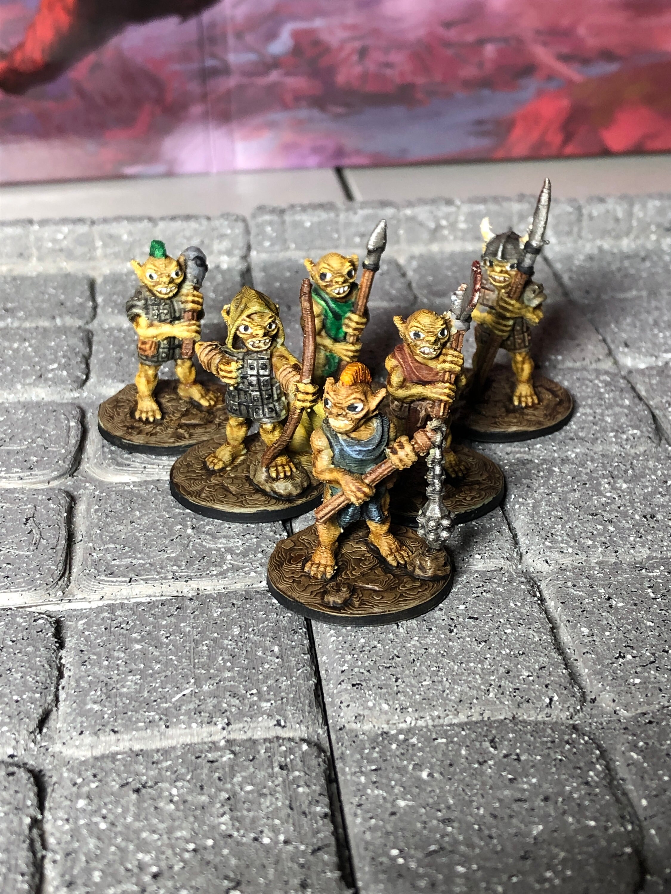 Goblin Gang Miniature Fighting Pack of 15 3D Printed not Primed or ...