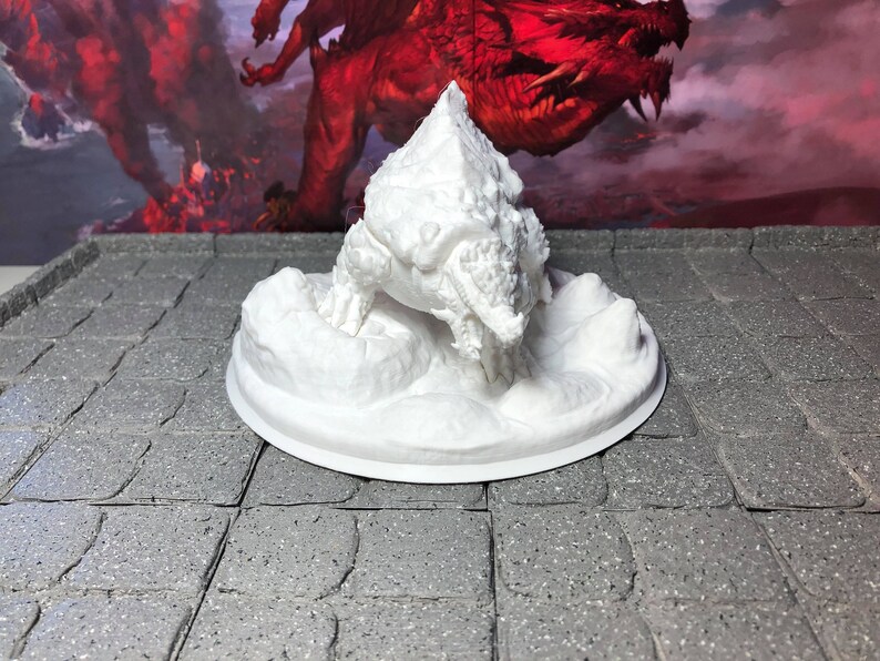 Earth Dragon for Dnd or Pathfinder 3D Printed D&D Miniature not Primed ...
