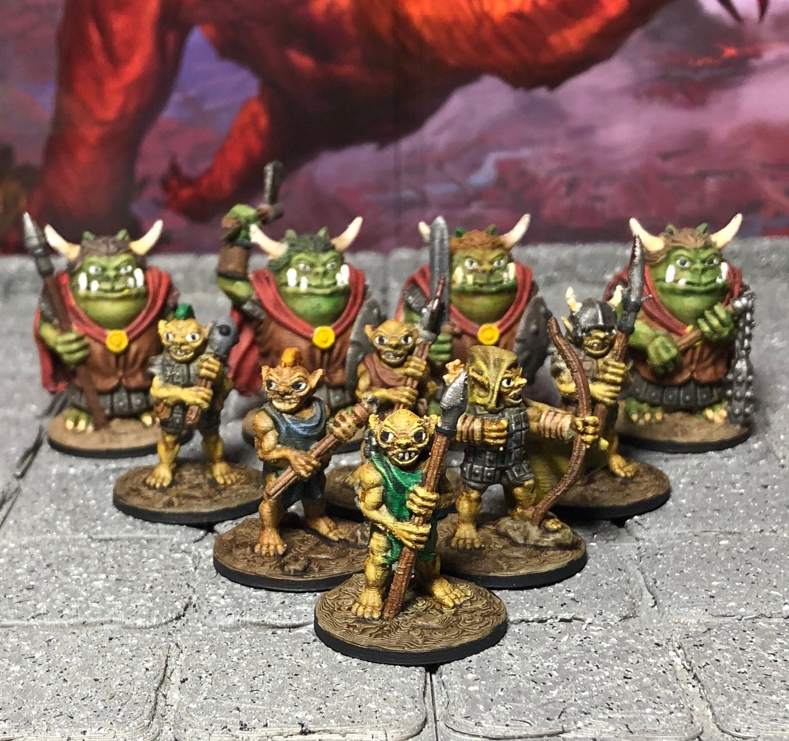 Goblin Gang Miniature Fighting Pack of 15 3D Printed not Primed or ...