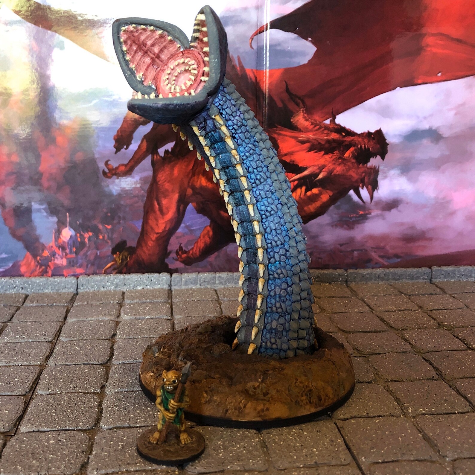 Giant Purple Worm Substitution DND Miniature Giant Worm 3D Printed Not ...