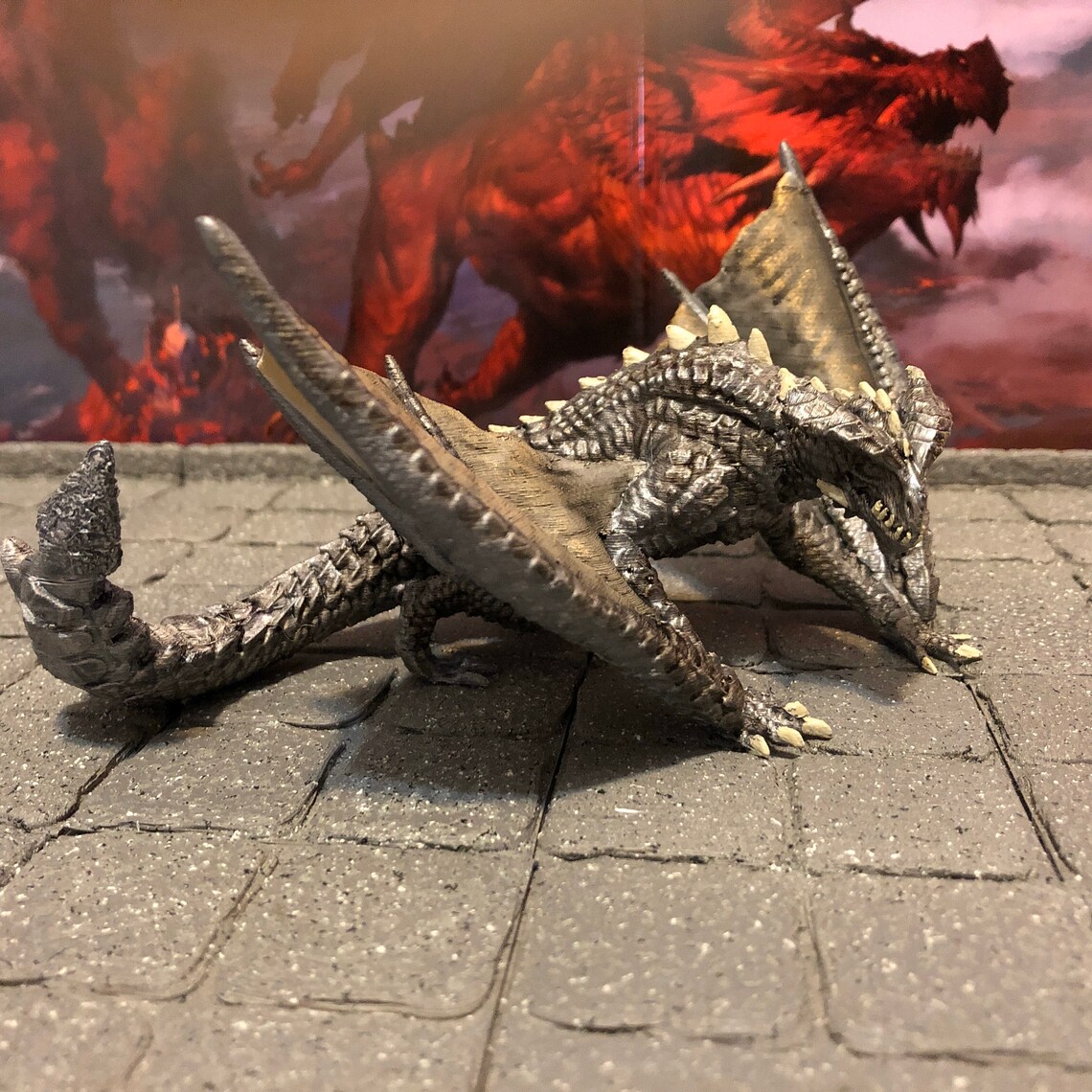 Metallic Dragon (armored Guardian Dragon) for Dnd or Pathfinder | 3D ...