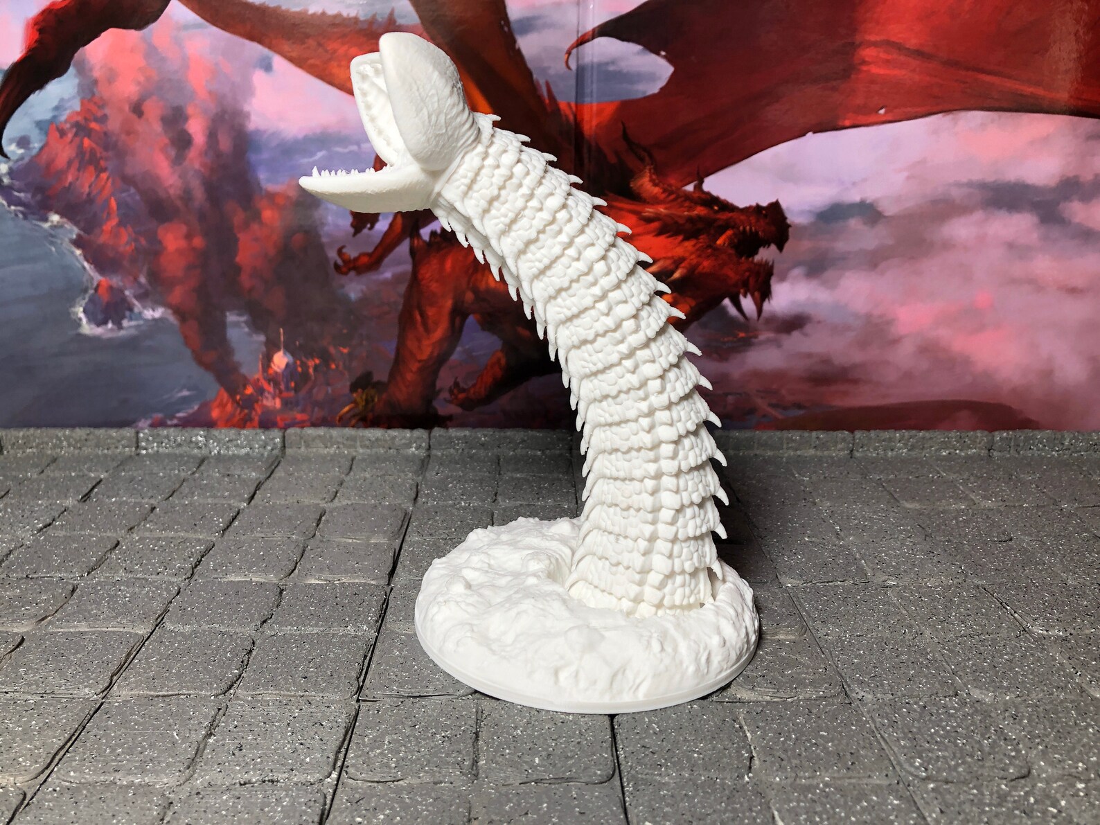 Giant Purple Worm Substitution DND Miniature Giant Worm 3D Printed Not ...