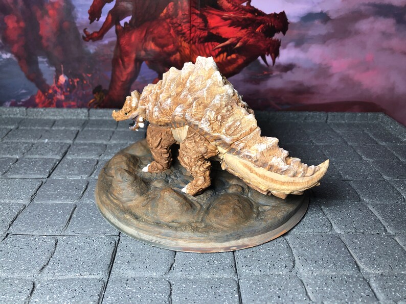 Earth Dragon for Dnd or Pathfinder 3D Printed D&D Miniature not Primed ...