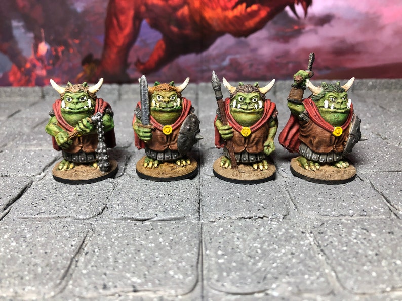 Goblin Gang Miniature Fighting Pack of 15 3D Printed not Primed or ...