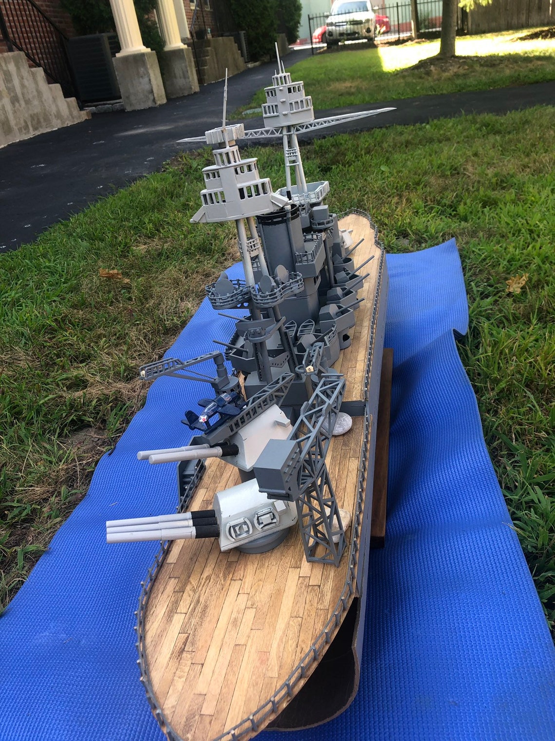 Uss Nevada Bb 36 Battleship Model Etsy