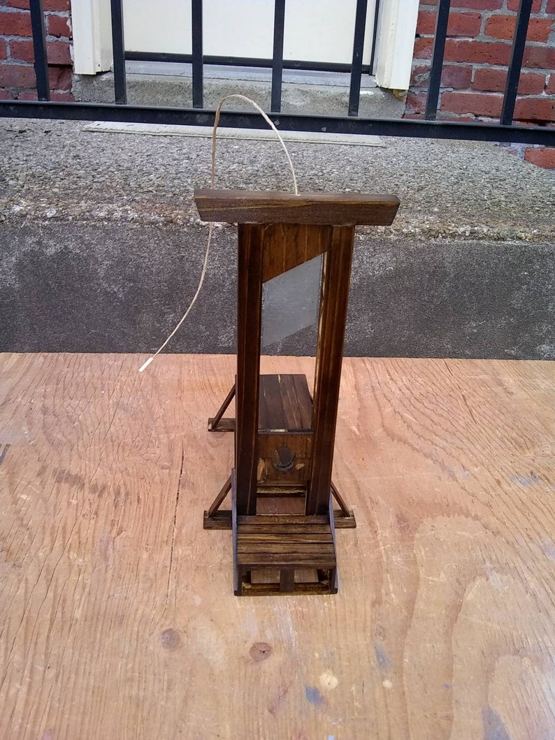 Mini Guillotine W/working Slide and Removable Basket. 100% Solid White ...