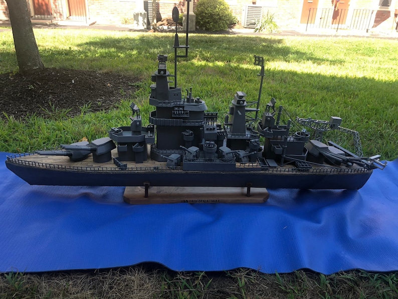 USS California (BB-44) Battleship Model - Etsy
