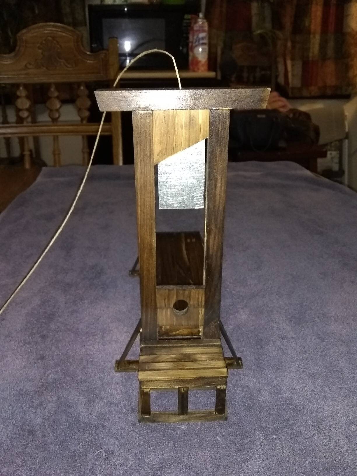 Mini Guillotine W/working Slide and Removable Basket. 100% Solid White ...