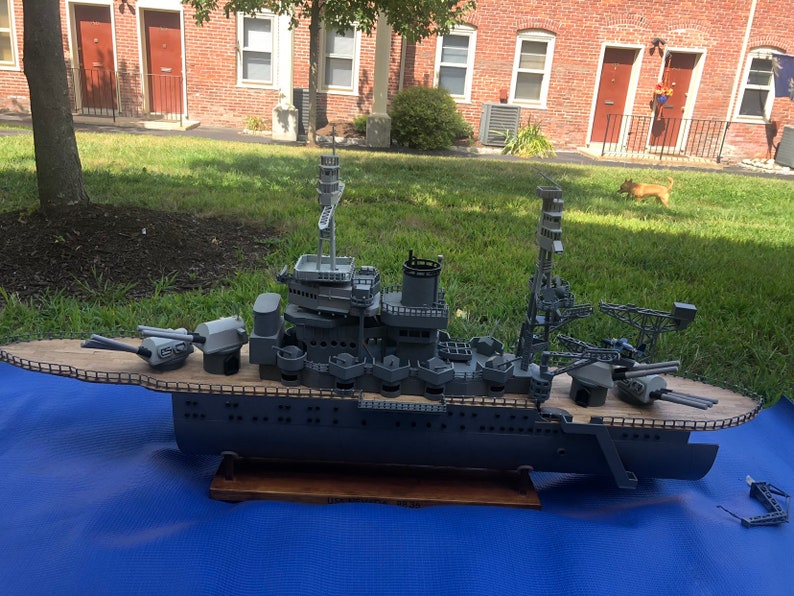 Uss Nevada Bb 36 Battleship Model Etsy