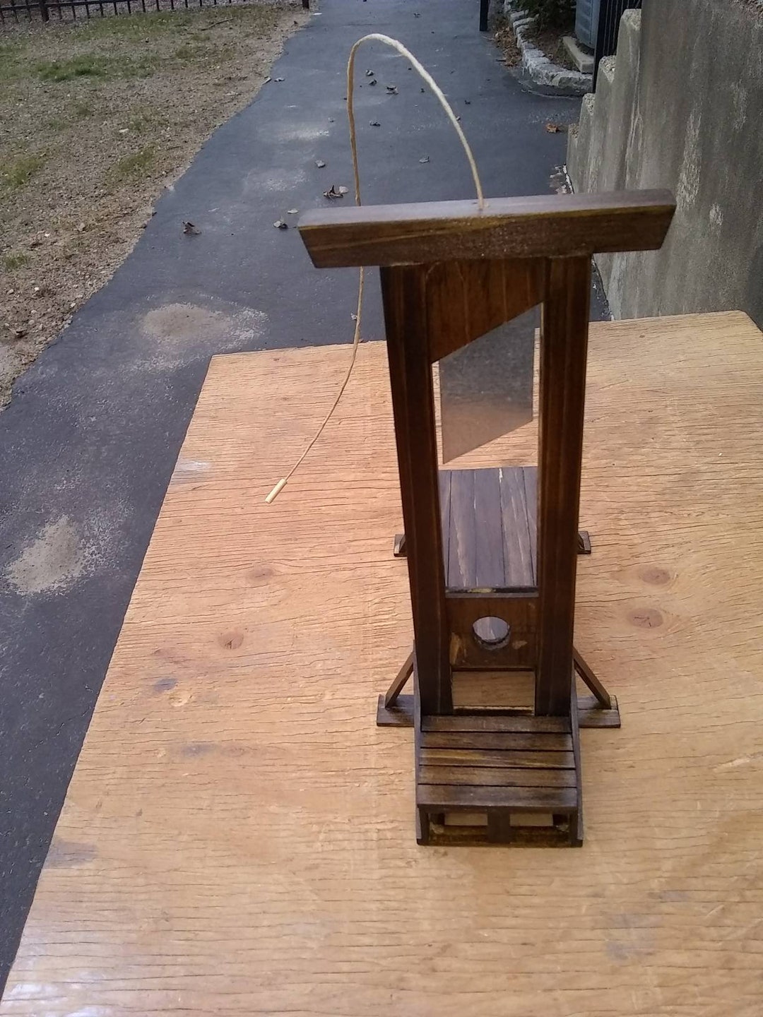 Mini Guillotine W/working Slide and Removable Basket. 100% Solid White ...