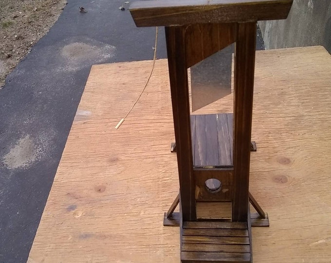 Mini Guillotine W/working Slide and Removable Basket. 100% Solid White ...