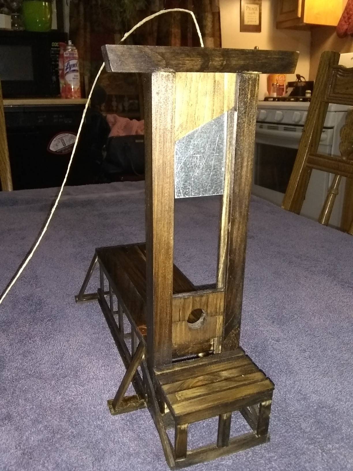 Mini Guillotine W/working Slide and Removable Basket. 100% Solid White ...