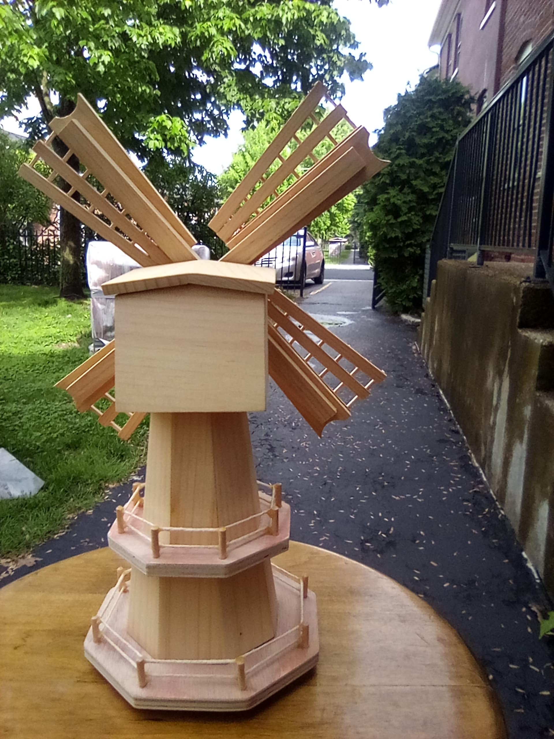 Wooden Windmill - Etsy