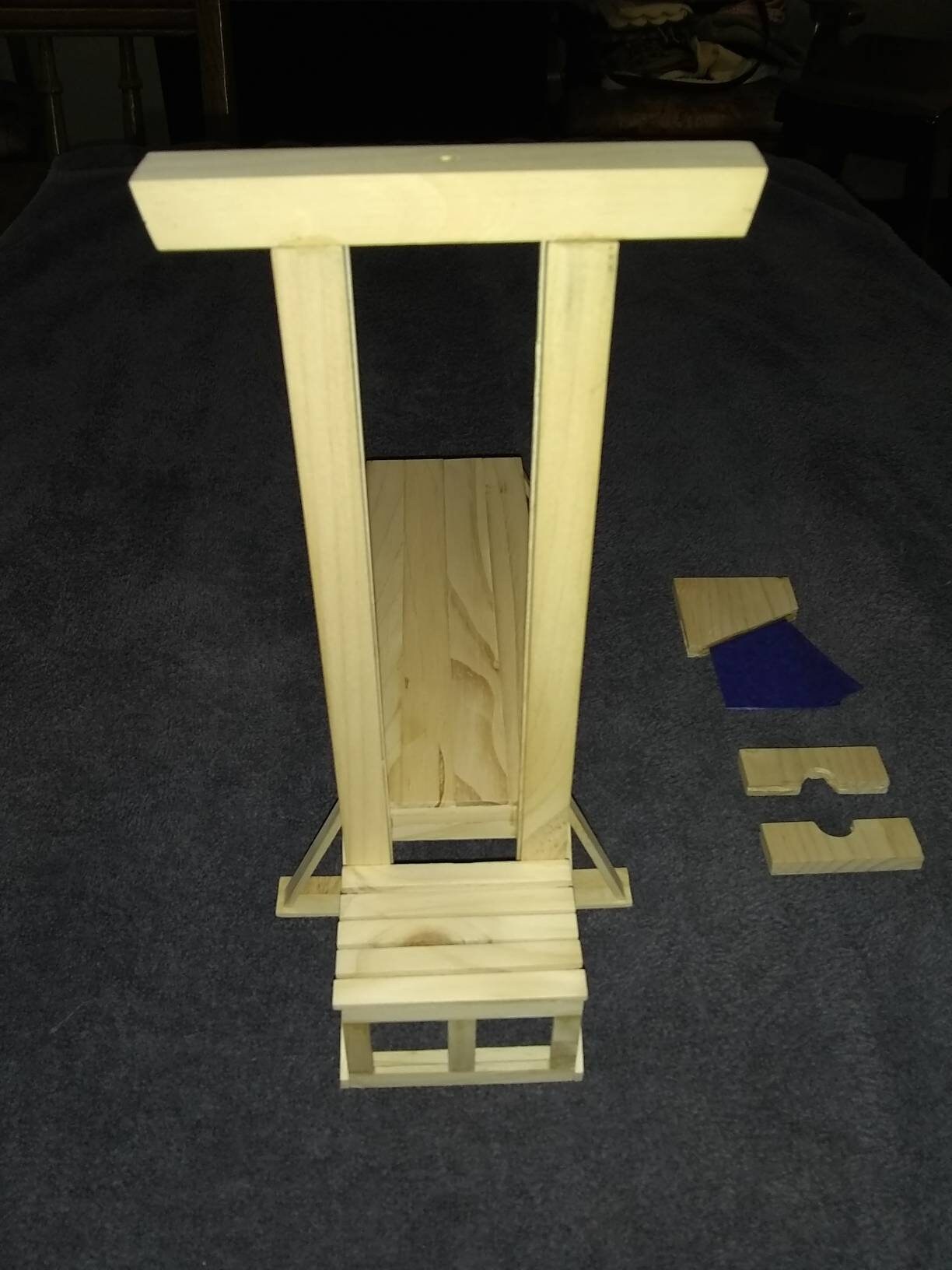 Mini Guillotine W/working Slide and Removable Basket. 100% Solid White ...