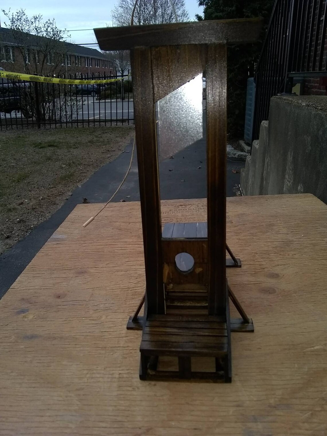 Mini Guillotine W/working Slide and Removable Basket. 100% Solid White ...