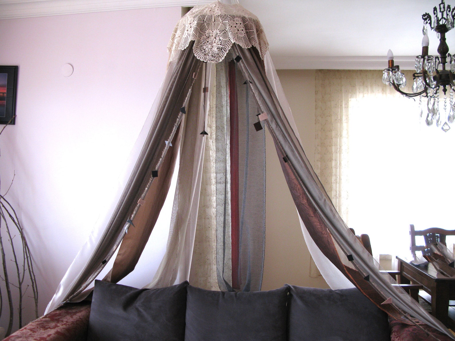 Boho Dreamcatcher/ Living Room Decor/bedroom Decor / Armchair Canopy ...