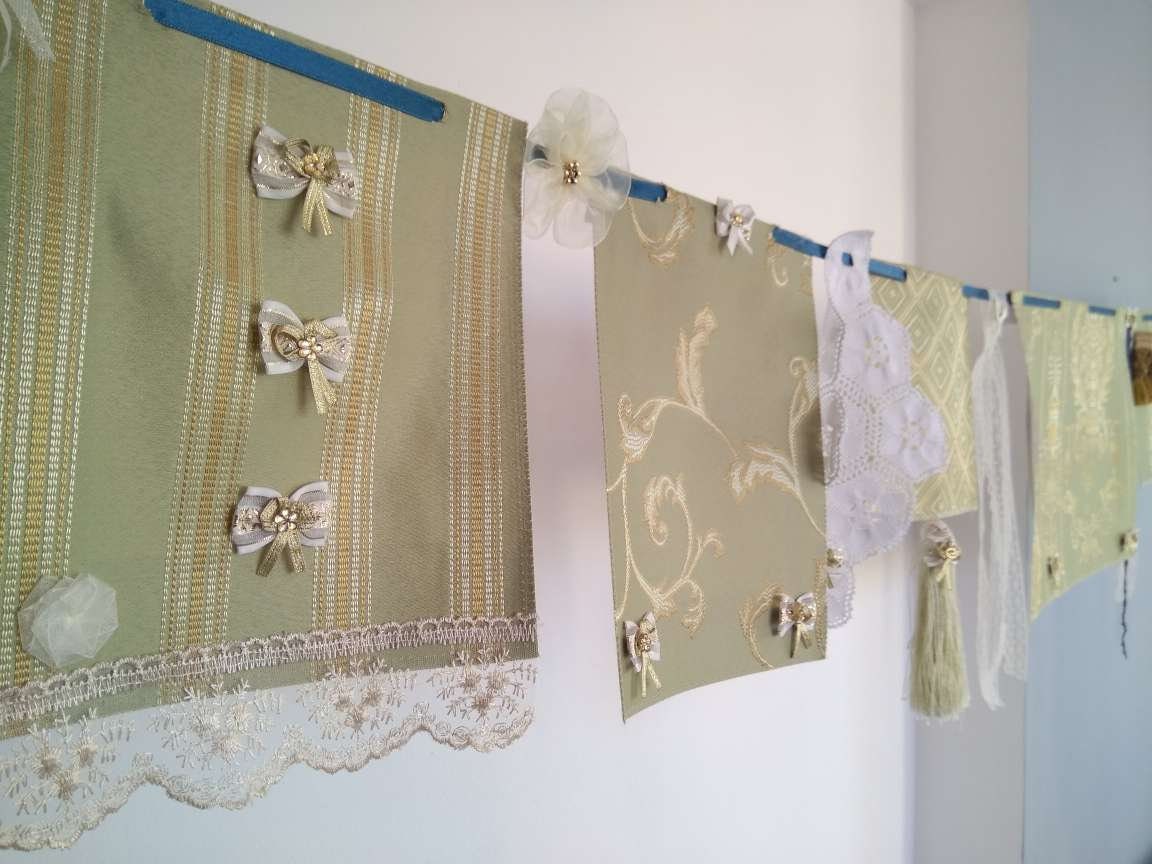 Royal Boho Garland / Green Banner / Wall Decor / Wall - Etsy