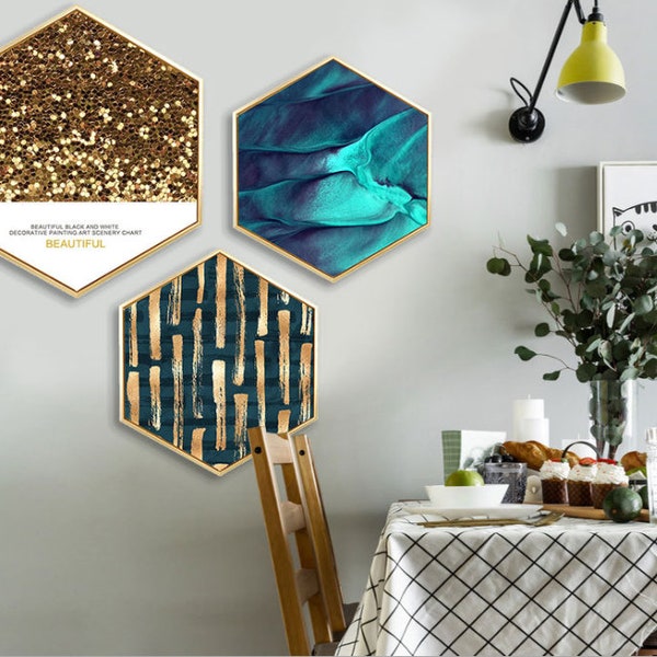Hexagon Canvas Print - Etsy