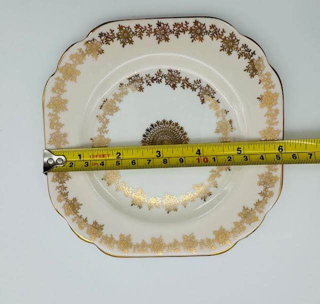 Rare Vintage Stanley Bread and Butter Plate 6" - Golden Daisy Garland ...
