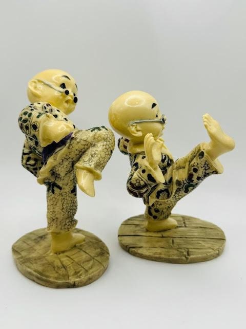 Kung Fu Shaolin Monk Figuring Vintage Fighter Set Action Figure Martial ...