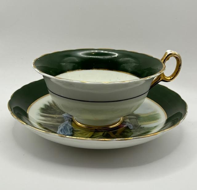 Regency love Story Teacup and Saucer Set Vintage England Fine Bone ...