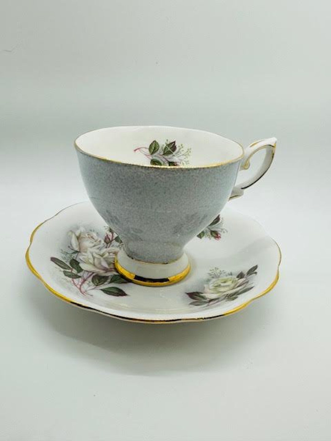 Rare Royal Standard Tea Cup and Saucer ~ England Fine Bone China Muted ...