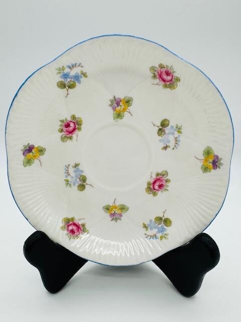 Vintage Shelley Teacup and Saucer Set 13424 - Colorful Florals ...