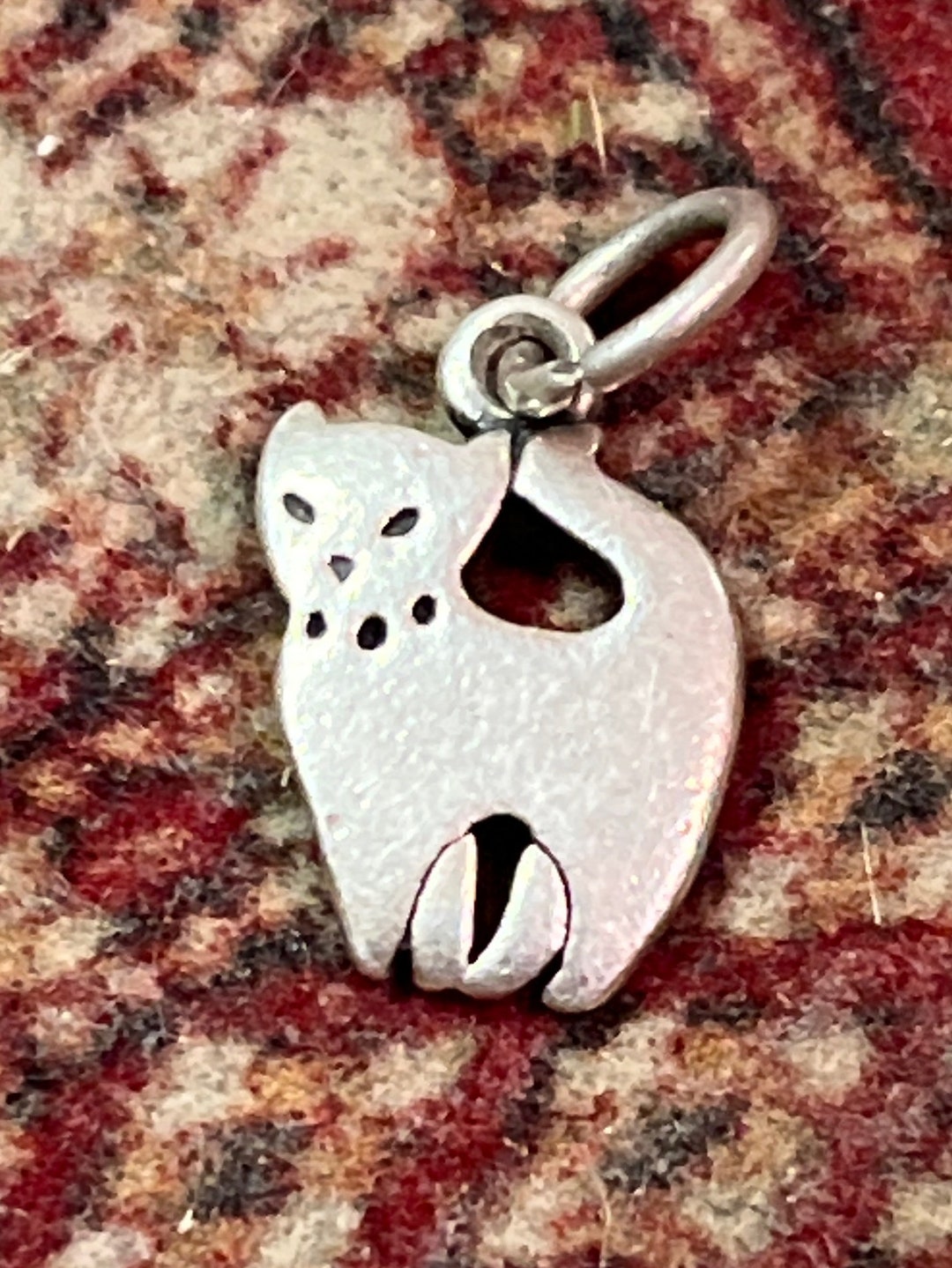 James Avery Sterling Silver KITTEN CAT Charm RETIRED, Sweet Cat Silver ...