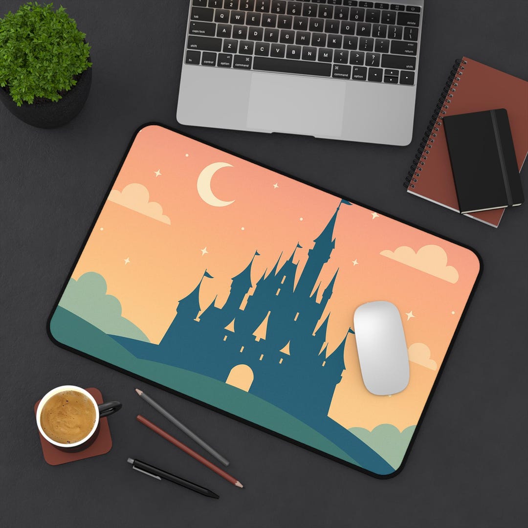 Enchanting Castle Desk Mat: Magical Home Office Workspace Accessory - Etsy
