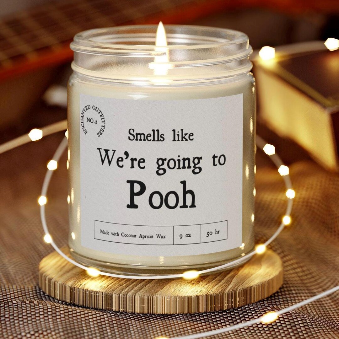 Candle, Smells Like We Are Going to Pooh, Funny Disney Scented Candle ...