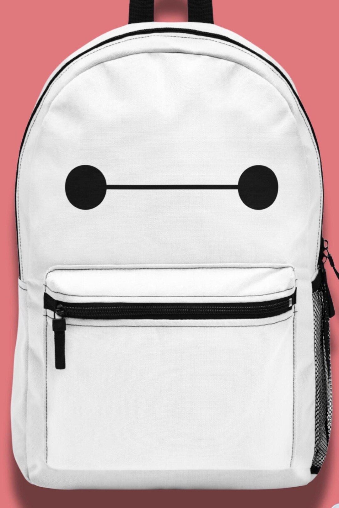 Backpack - Cute Baymax Themed Comic Robot Bag for Kids and Teens, Fun ...