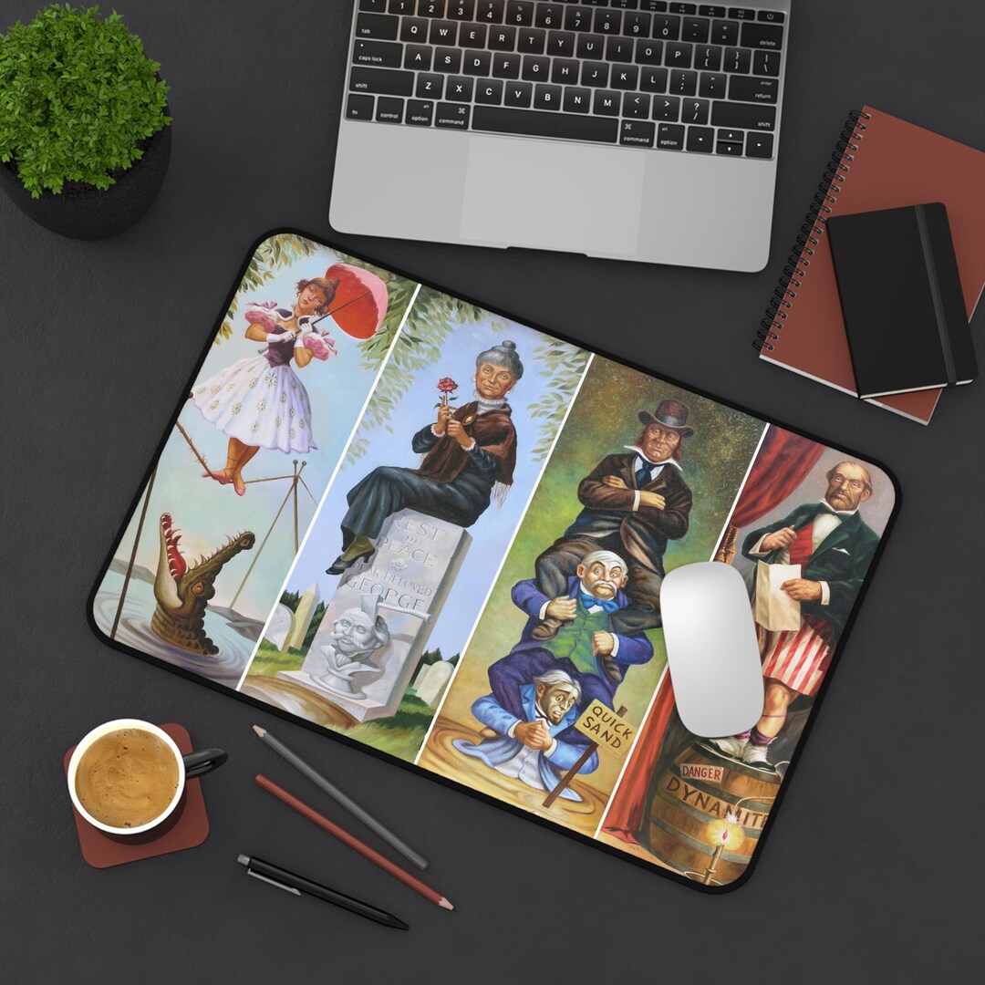 Haunted Mansion Desk Mat – Stretching Room Portraits, Halloween Office ...