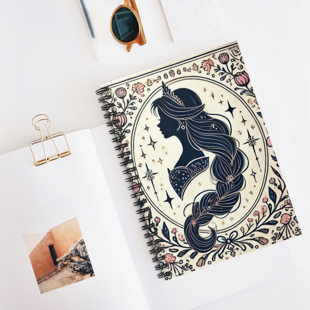 Rapunzel Disney Inspired Notebook, Princess Journal, Fairy Tale Planner ...