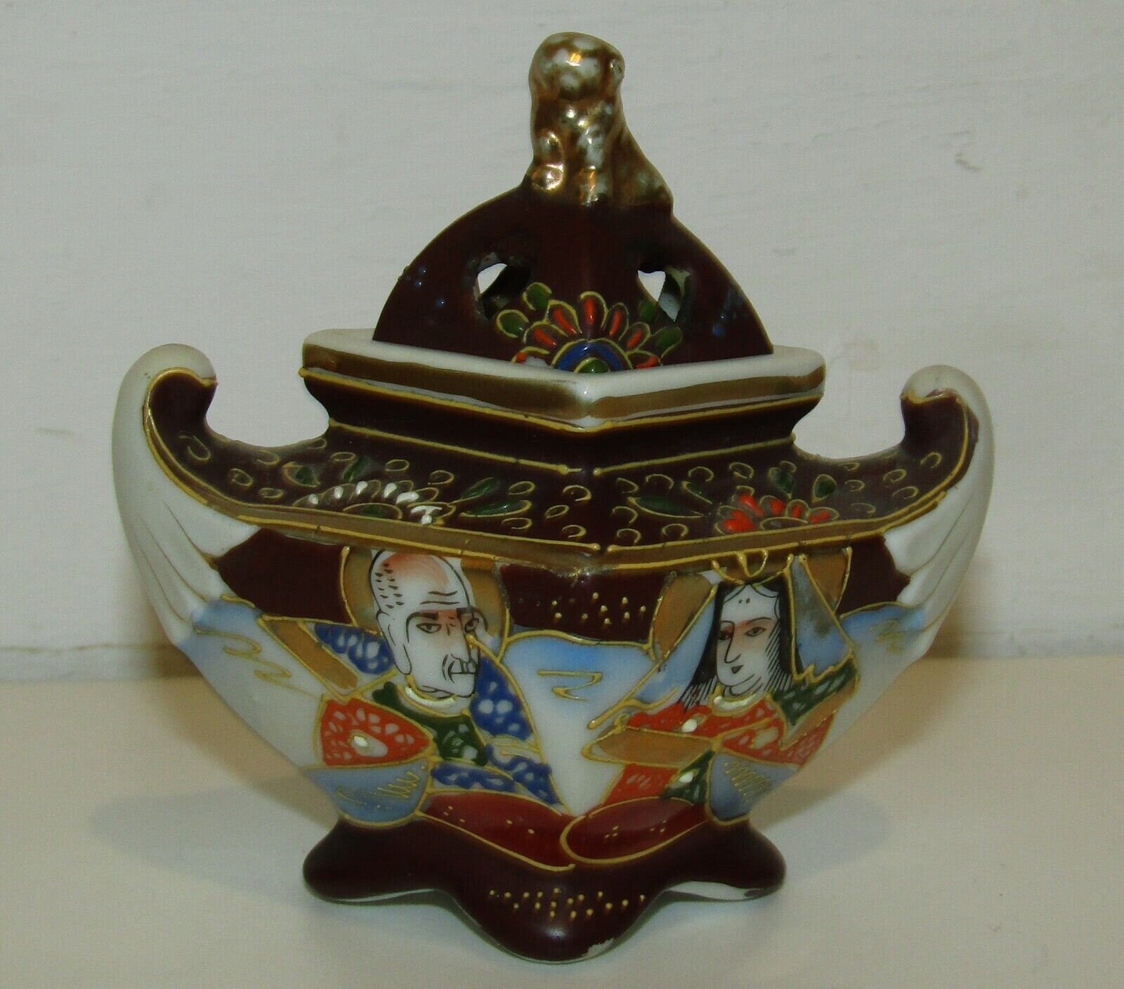 Gorgeous, Antique, Japanese Satsuma Porcelain Incense/perfume Pot - Etsy