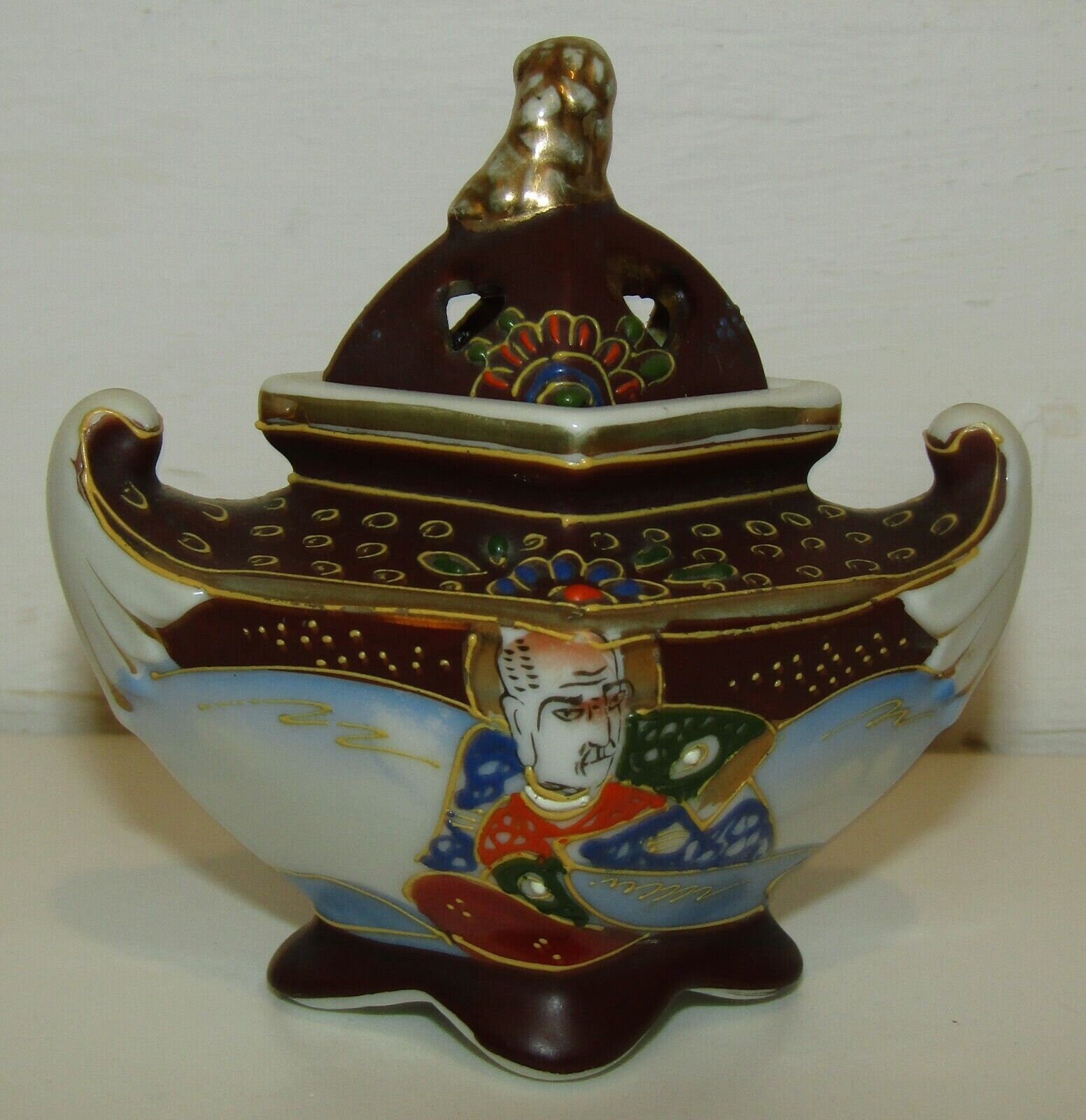 Gorgeous, Antique, Japanese Satsuma Porcelain Incense/perfume Pot - Etsy