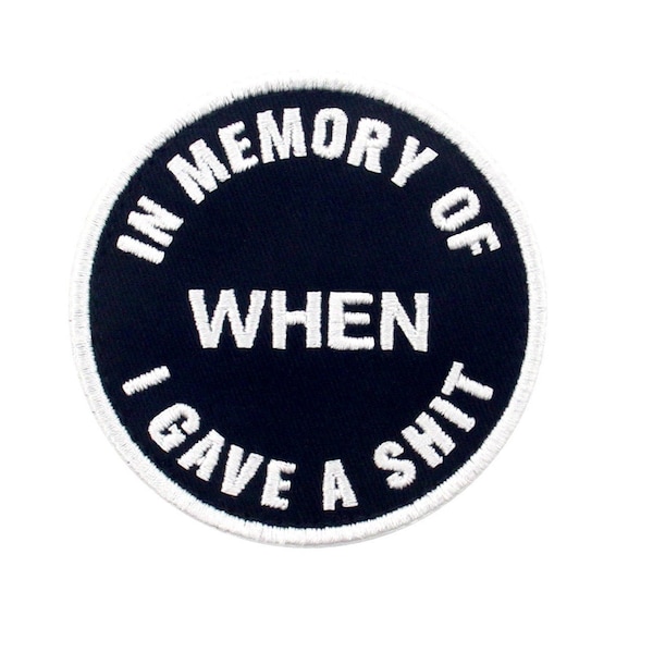Gave a Shit Patch - Etsy