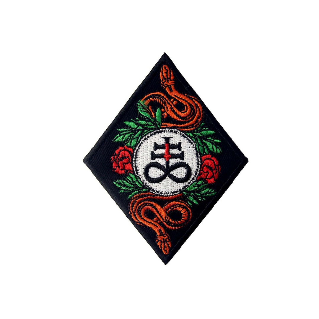 The Leviathan Cross Satan’s Cross Clothes Patch Sew Iron on Badge Bag ...