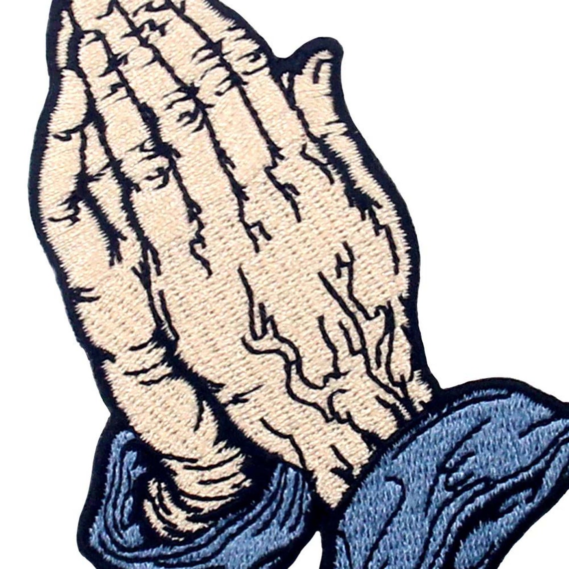Praying Hands Embroidered Applique Iron on Sew on Emblem - Etsy