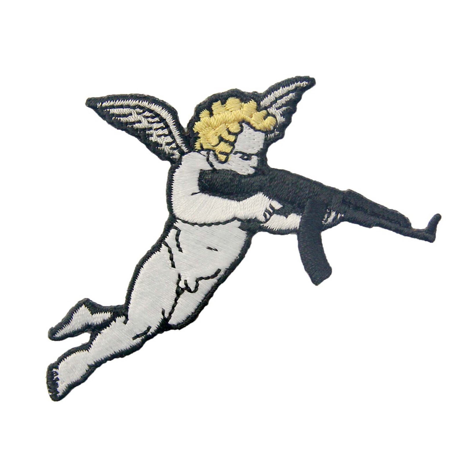 Cupid With Gun Funny Patch Embroidered Applique Iron on Sew on - Etsy