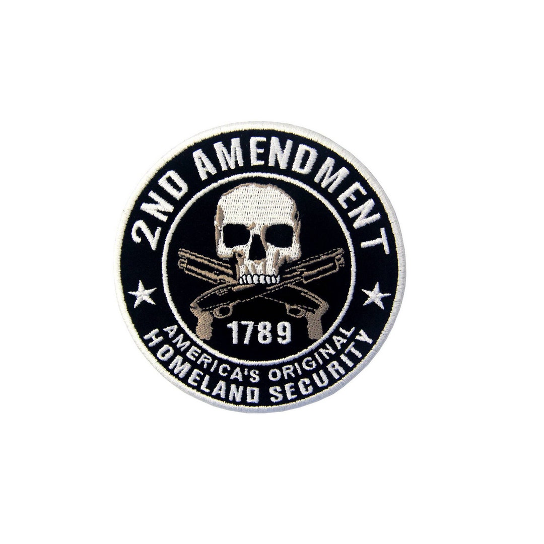 Homeland Security Embroidered Patch Iron on Sew on Gun Biker - Etsy