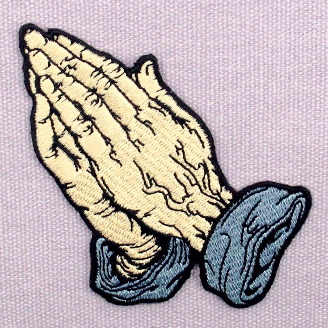 Praying Hands Embroidered Applique Iron on Sew on Emblem - Etsy