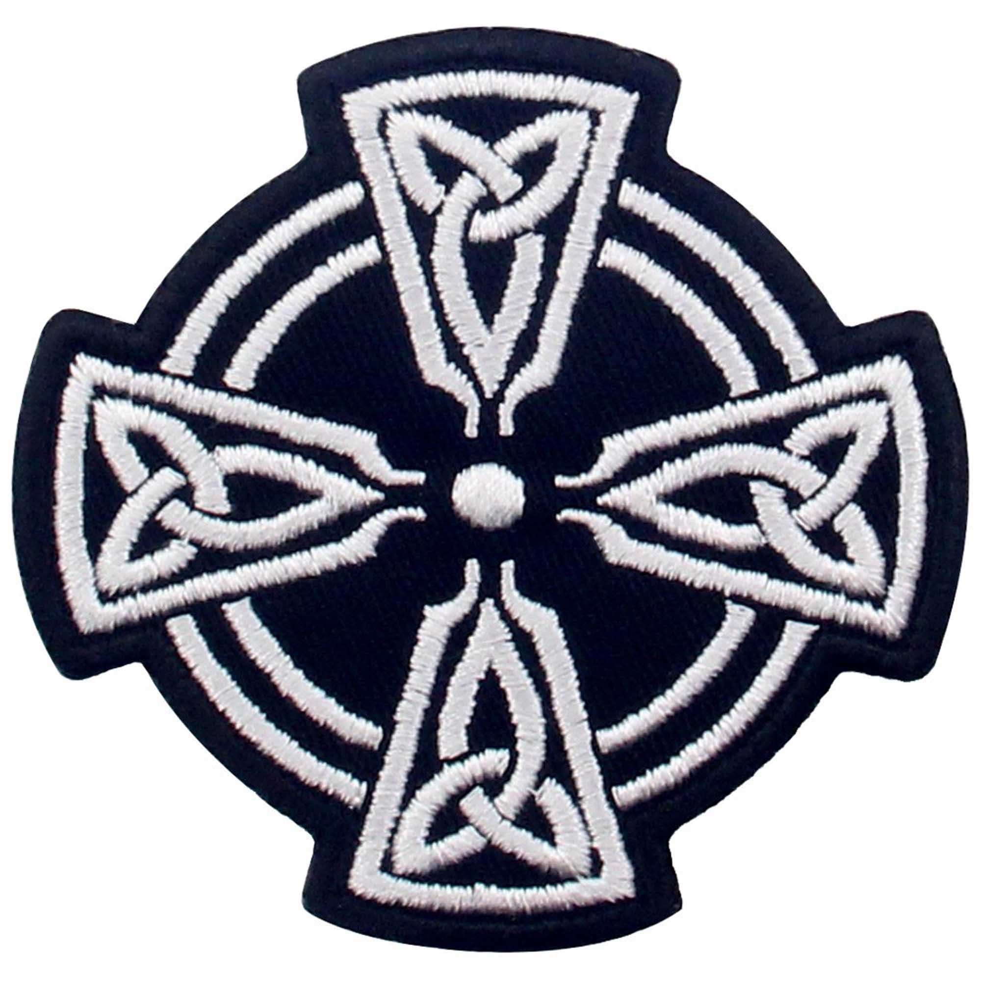 Celtic Cross Irish Gothtattoo Druids Wicca Pagan Embroidered Sew/iron ...
