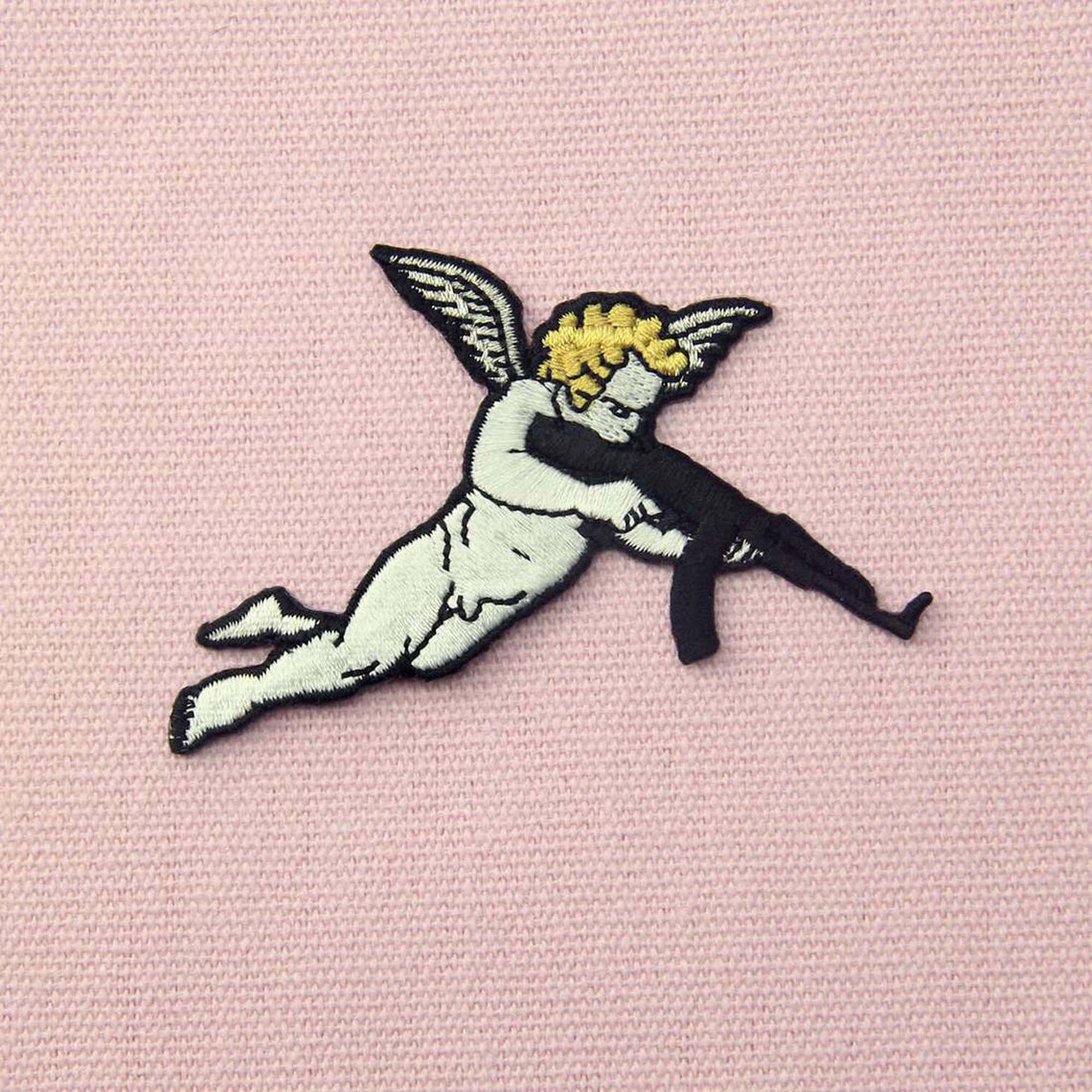 Cupid With Gun Funny Patch Embroidered Applique Iron on Sew on - Etsy