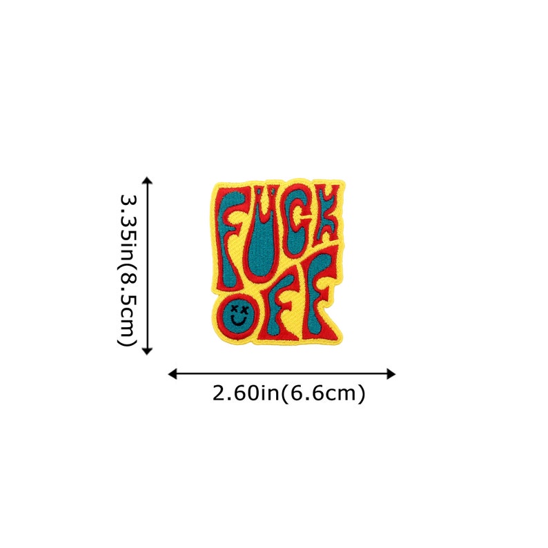 F*ck off Iron on Patch Sew Punk Sod You Rude Funny Insult Rock Chick Fuck-off - Etsy