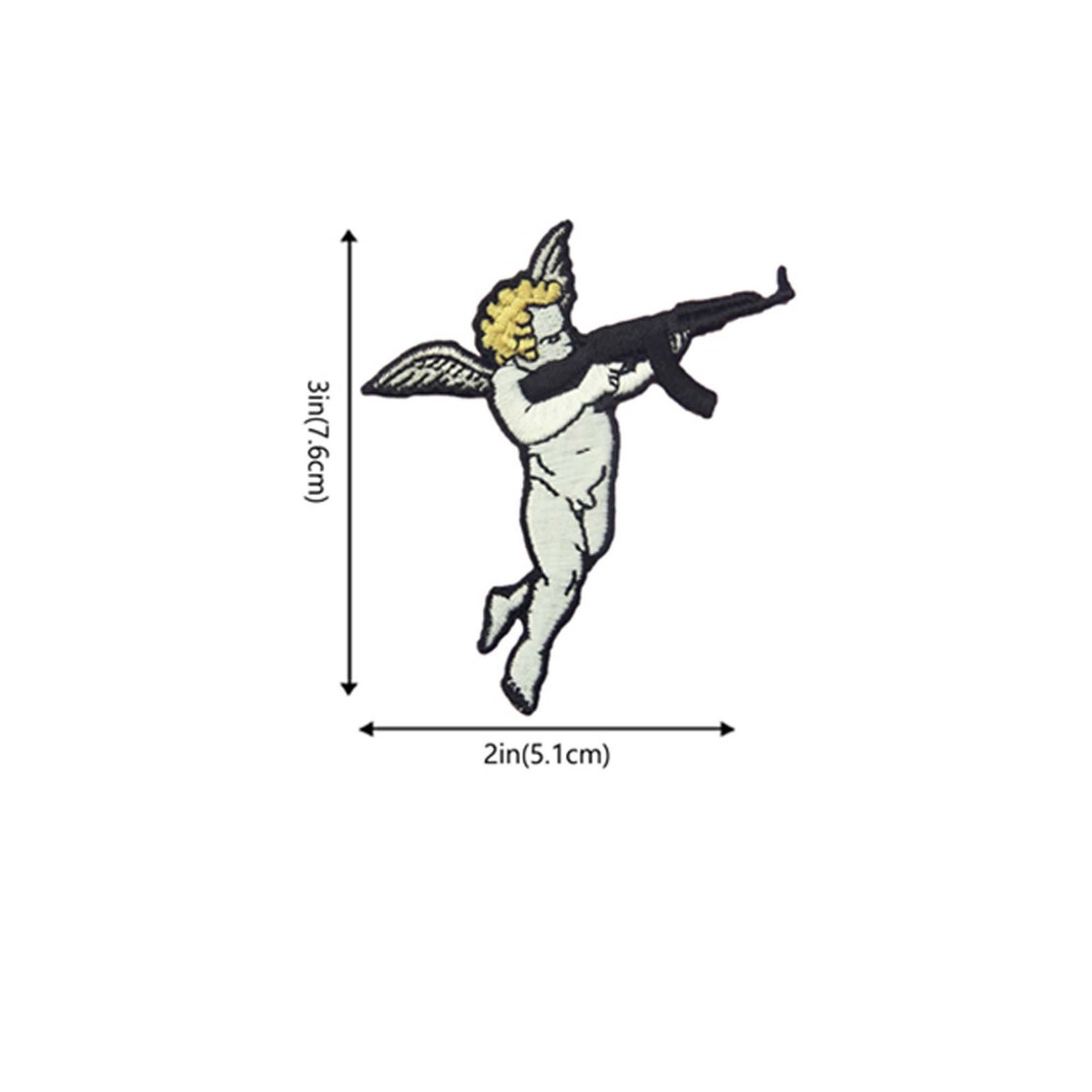 Cupid With Gun Funny Patch Embroidered Applique Iron on Sew on - Etsy