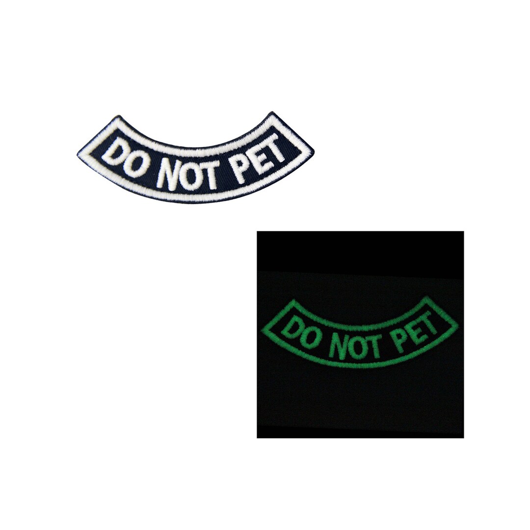Glow in Dark Magic Patch for DO NO PET Hook & Loop Dog Patch Sewing - Etsy