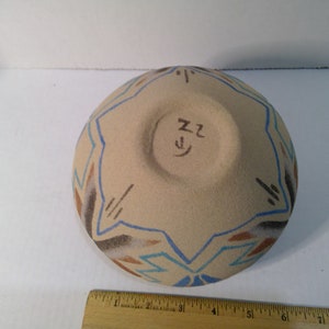 Native American Sand Art Pottery Vase Signed ZZ - Etsy
